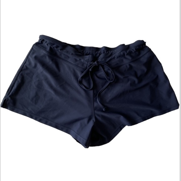 Kona Sol | Swim | Kona Sol Navy Blue Waist Tie Lined Swim Shorts | Poshmark